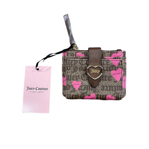 Juicy Couture | Bags | Juicy Couture Pink Heart Wallet | Poshmark